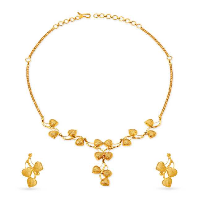 Romantic Gold Necklace Set