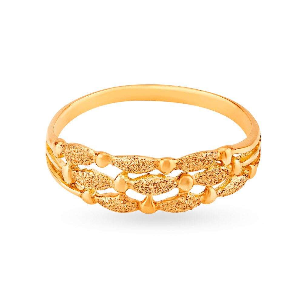 Buy Elegant 22 Karat Gold Finger Ring at Best Price | Tanishq UAE