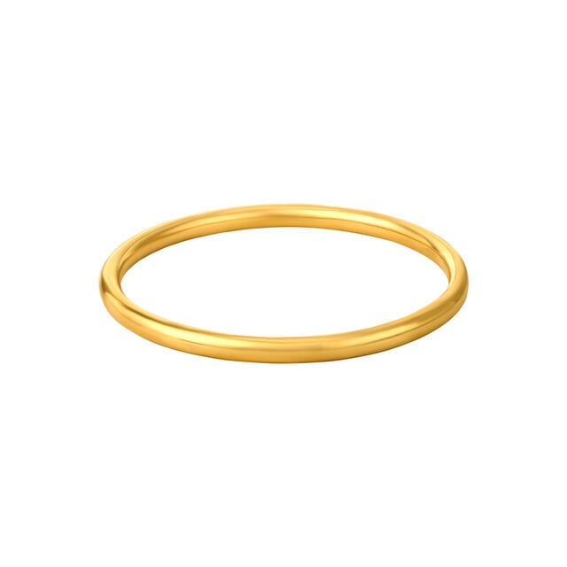 Buy Daily wear Plain Gold Bangle at Best Price | Tanishq US