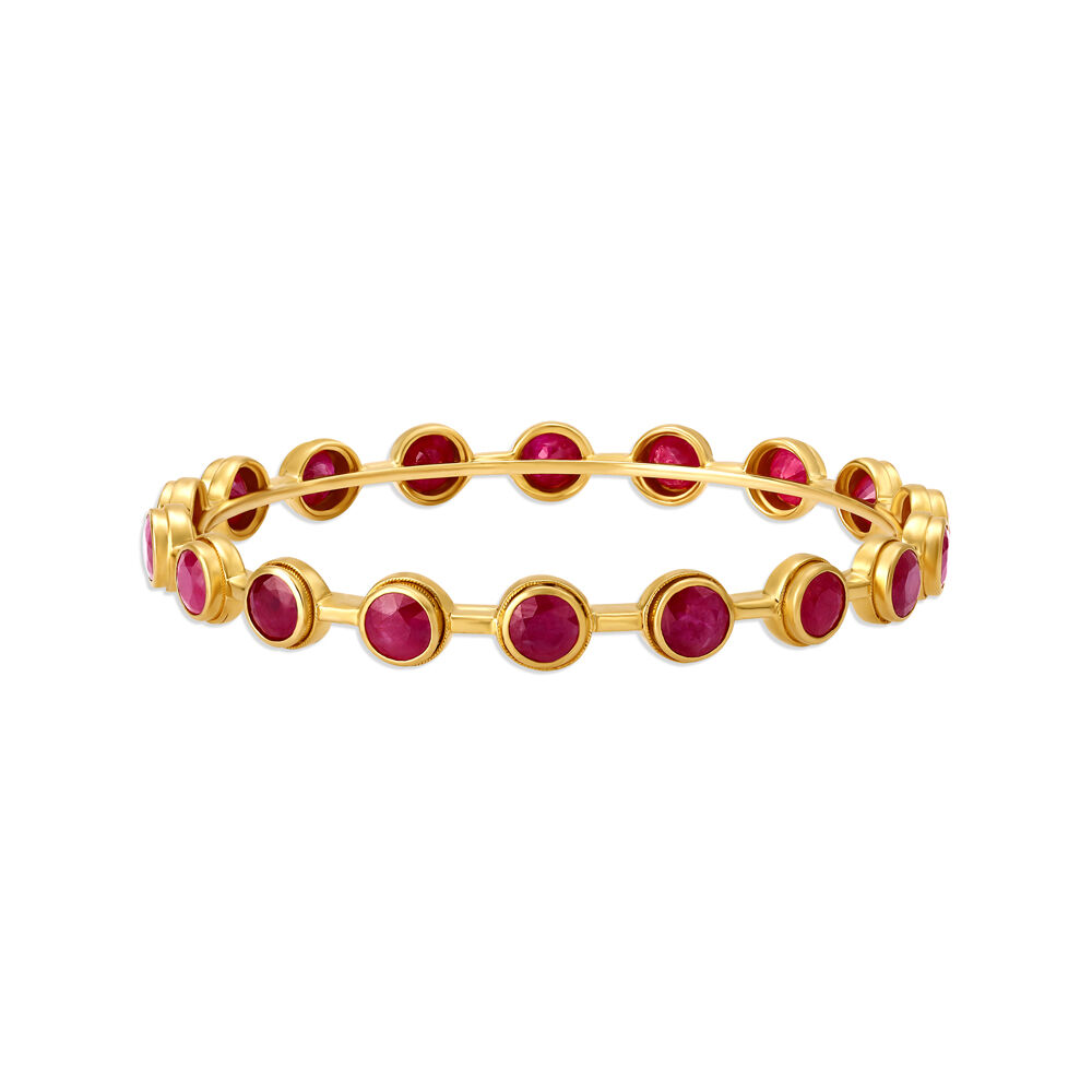 Buy Captivating Ruby Bangle at Best Price | Tanishq UAE