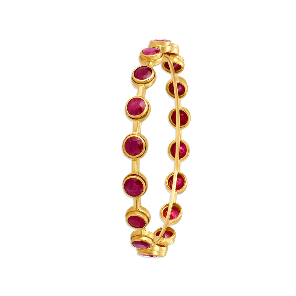Buy Captivating Ruby Bangle at Best Price | Tanishq UAE