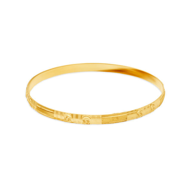 Buy Dazzling Gold Bangle at Best Price | Tanishq US