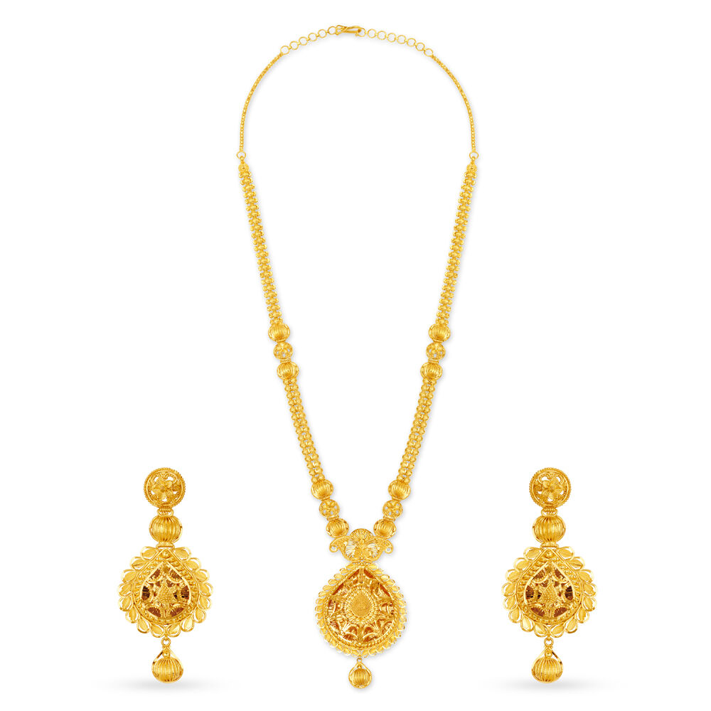 Buy Royal Gold Necklace Set for the Bengali Bride at Best Price ...