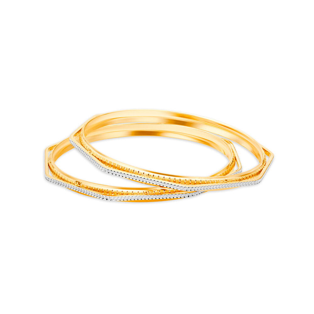 Buy Octagonal Gold Bangles at Best Price | Tanishq UAE
