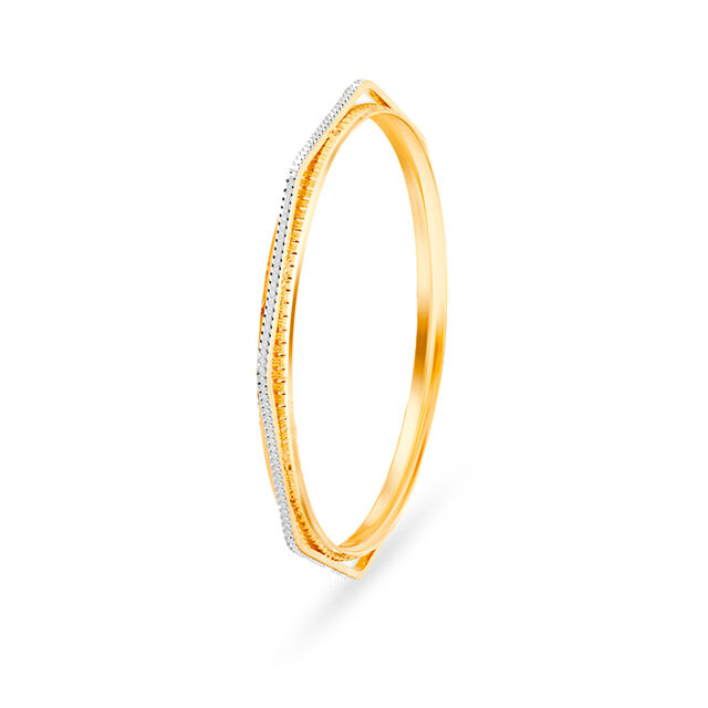 Buy Octagonal Gold Bangles at Best Price | Tanishq UAE