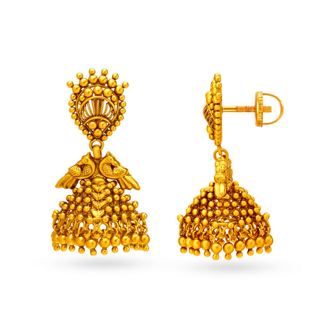 Buy 22 Karat Gold Jhumkas at Best Price | Tanishq UAE
