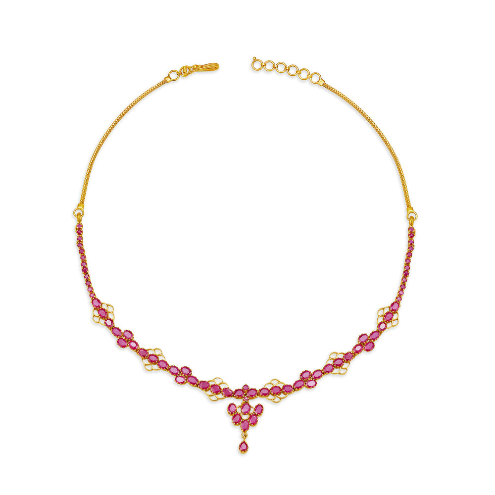 Buy Marvellous Ruby Necklace Set at Best Price | Tanishq UAE