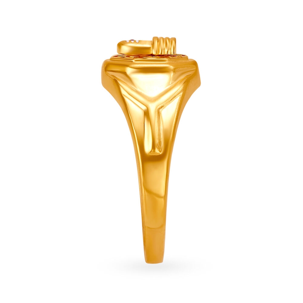 Buy Divine Lord Shiva Lingam Gold Finger Ring for Men at Best Price ...