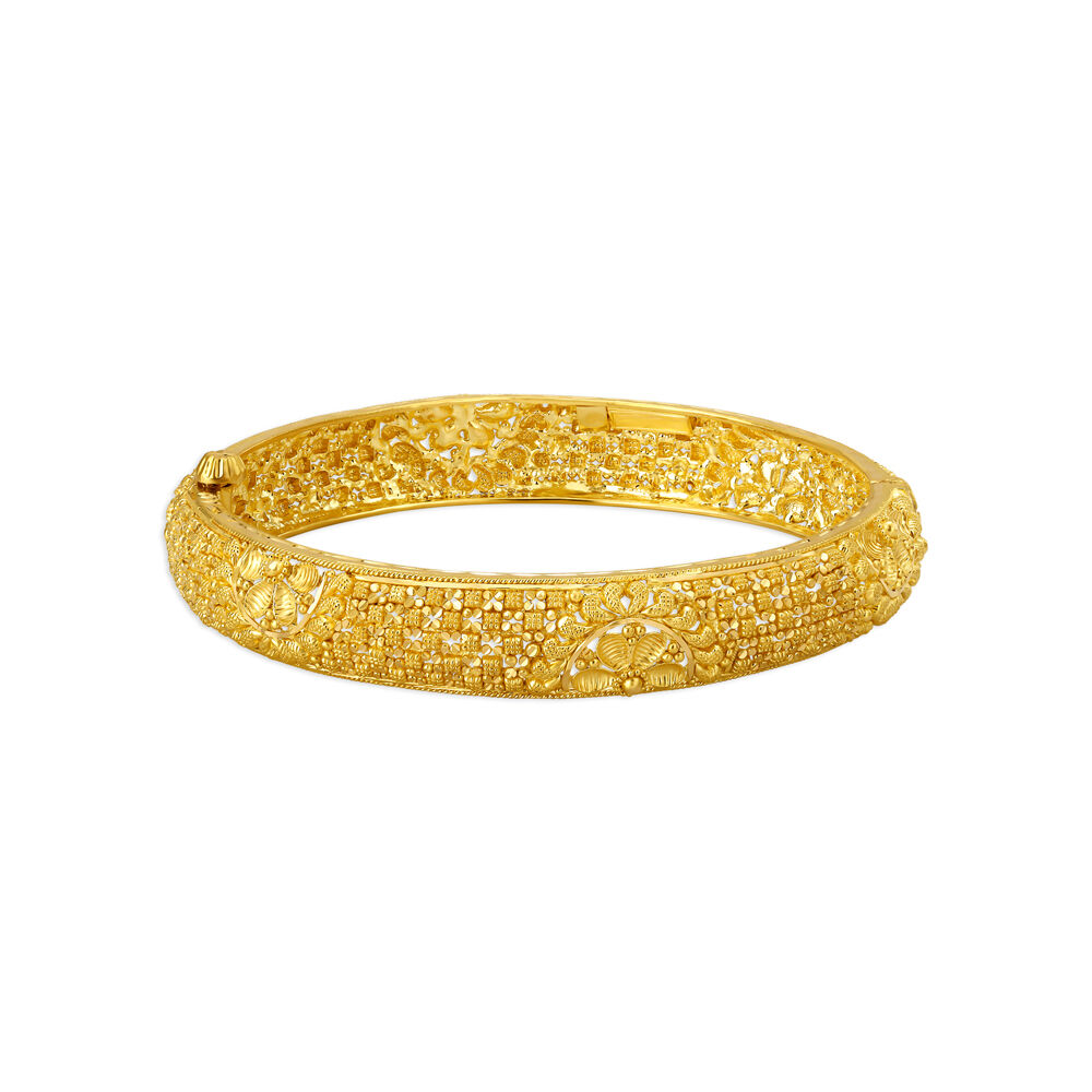 Buy Elaborate Gold Bangles at Best Price | Tanishq UAE