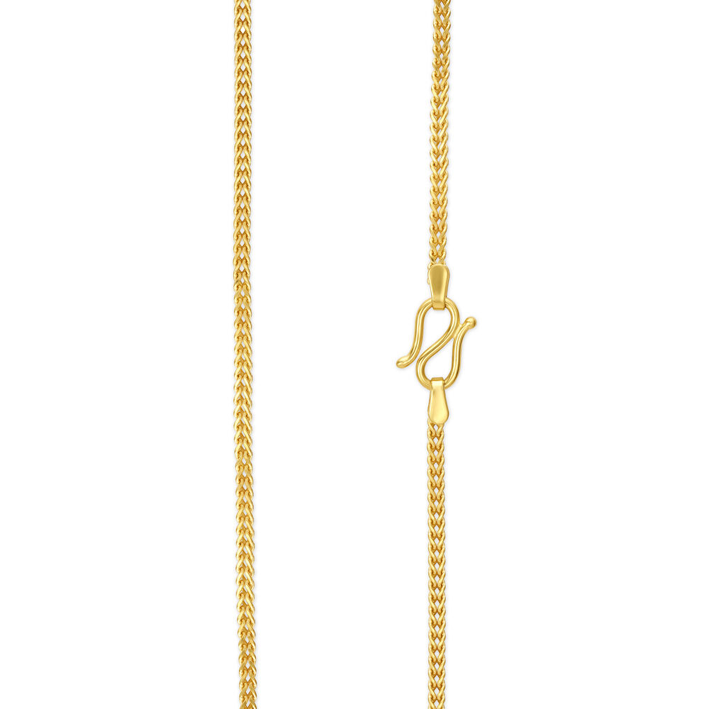 Buy Sleek Twisted Links Gold Chain at Best Price | Tanishq UAE
