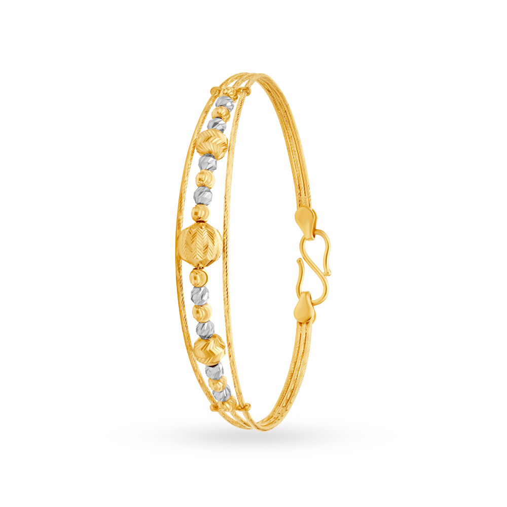 Buy Eclectic Gold Bangle at Best Price | Tanishq Singapore Online Store