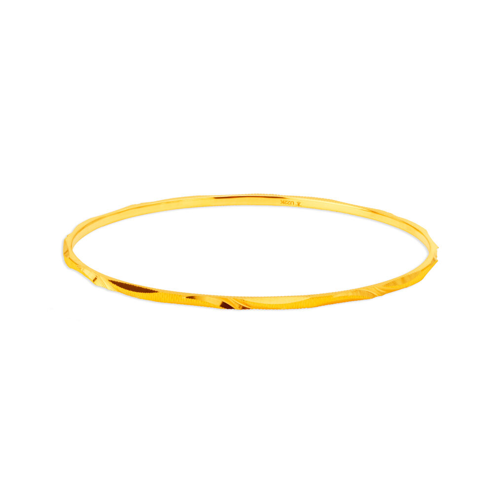 Buy Graceful Gold Bangle at Best Price | Tanishq UAE