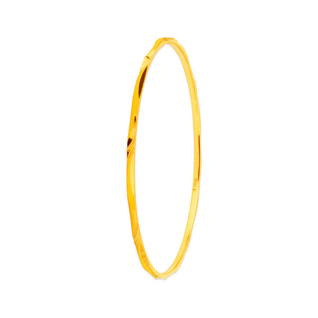 Buy Graceful Gold Bangle at Best Price | Tanishq UAE