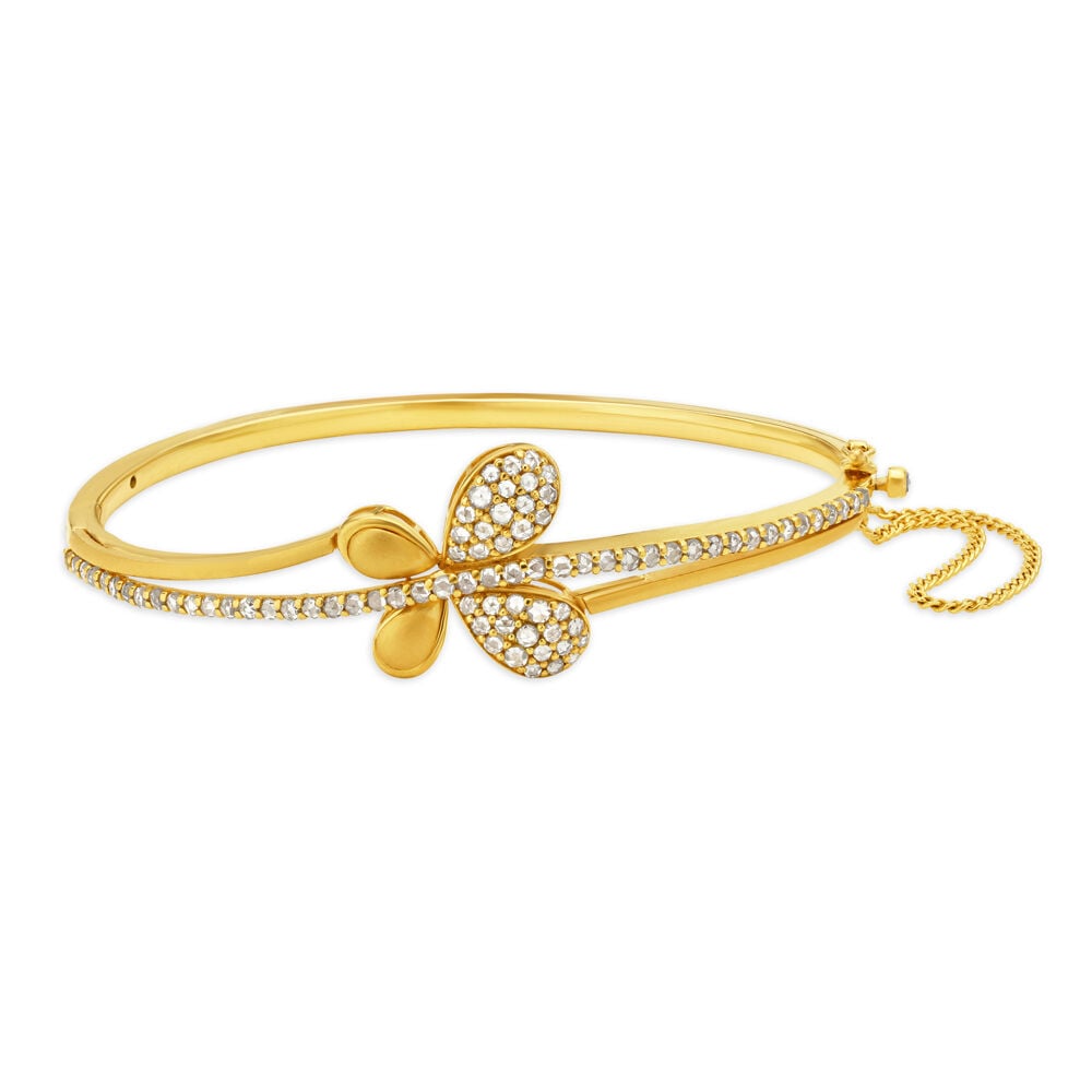 Buy Dainty Butterfly Gold Bangle at Best Price | Tanishq US