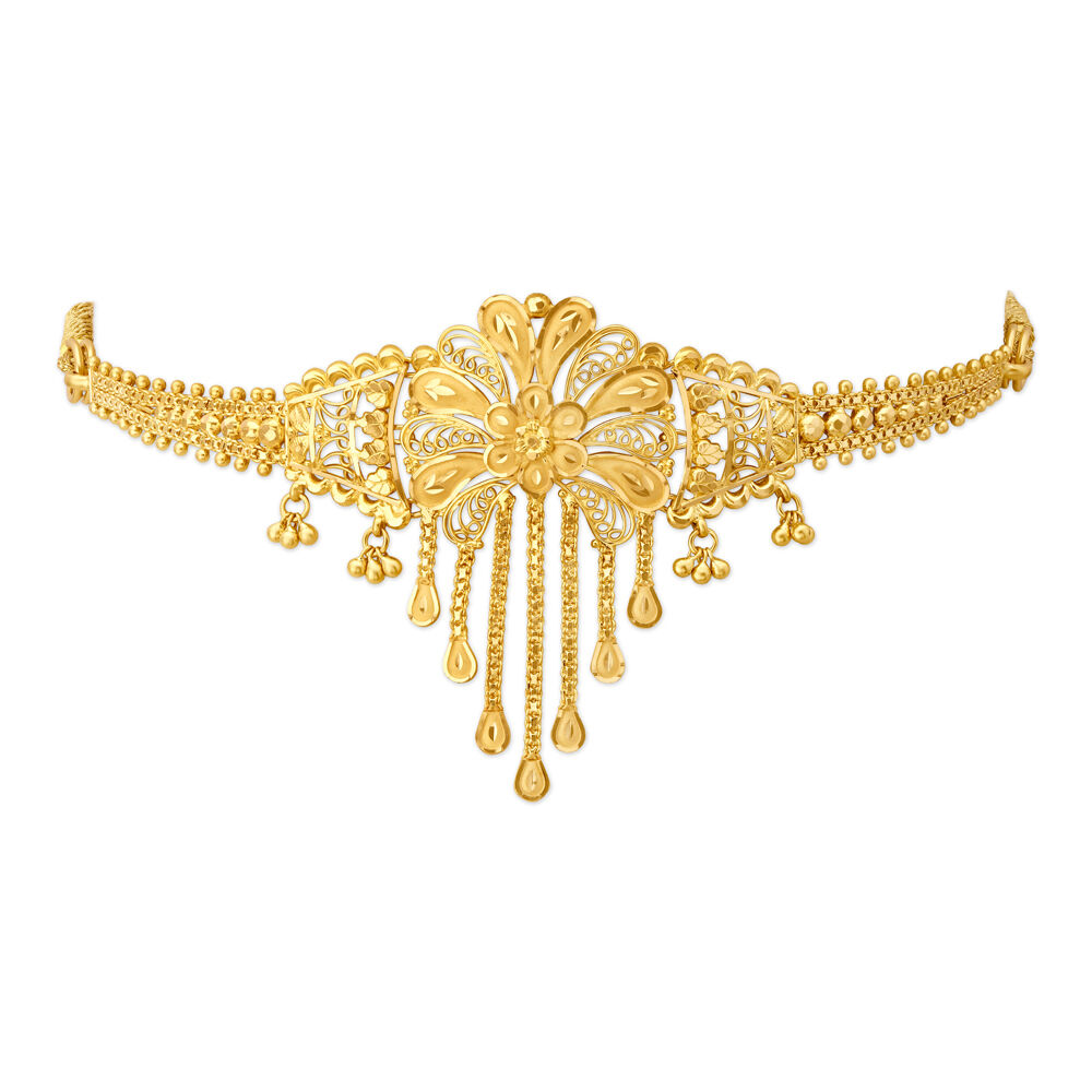 Buy Glorious 22 Karat Yellow Gold Floral Armlet at Best Price | Tanishq US