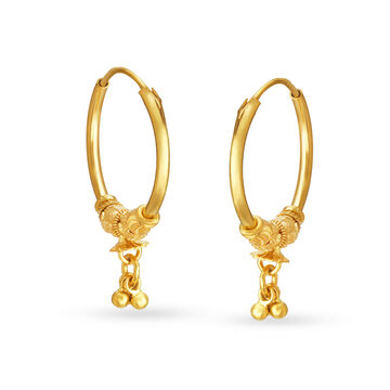 Bali Earrings | Buy Gold And Diamond Bali Earrings Online