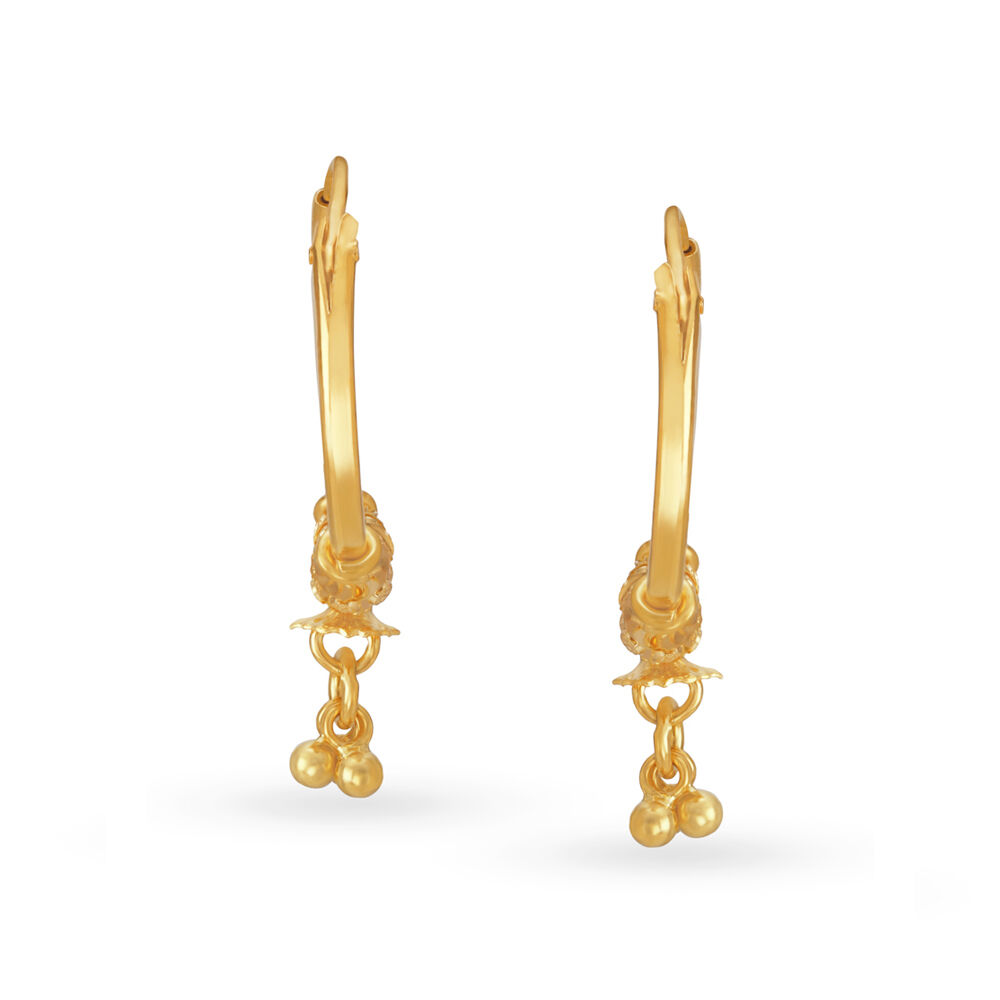 Buy Traditional Gold Hoop Bali Earrings at Best Price | Tanishq US
