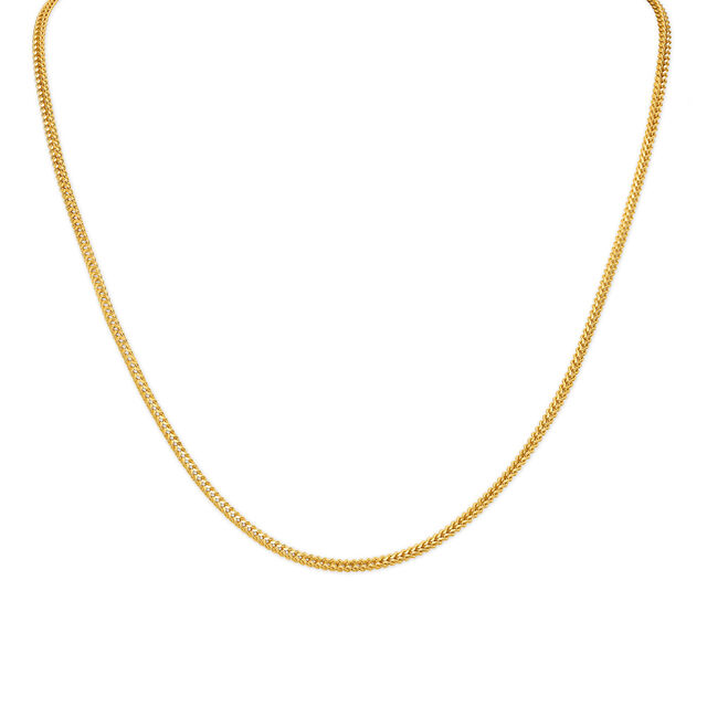 Buy Sleek Glossy Gold Chain at Best Price | Tanishq US