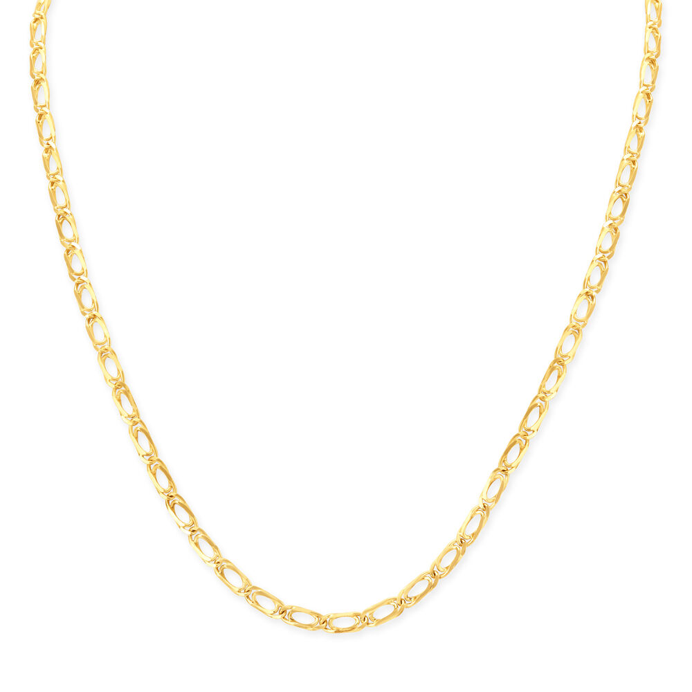 Buy Artistic Ridged Links Gold Chain for Men at Best Price | Tanishq US