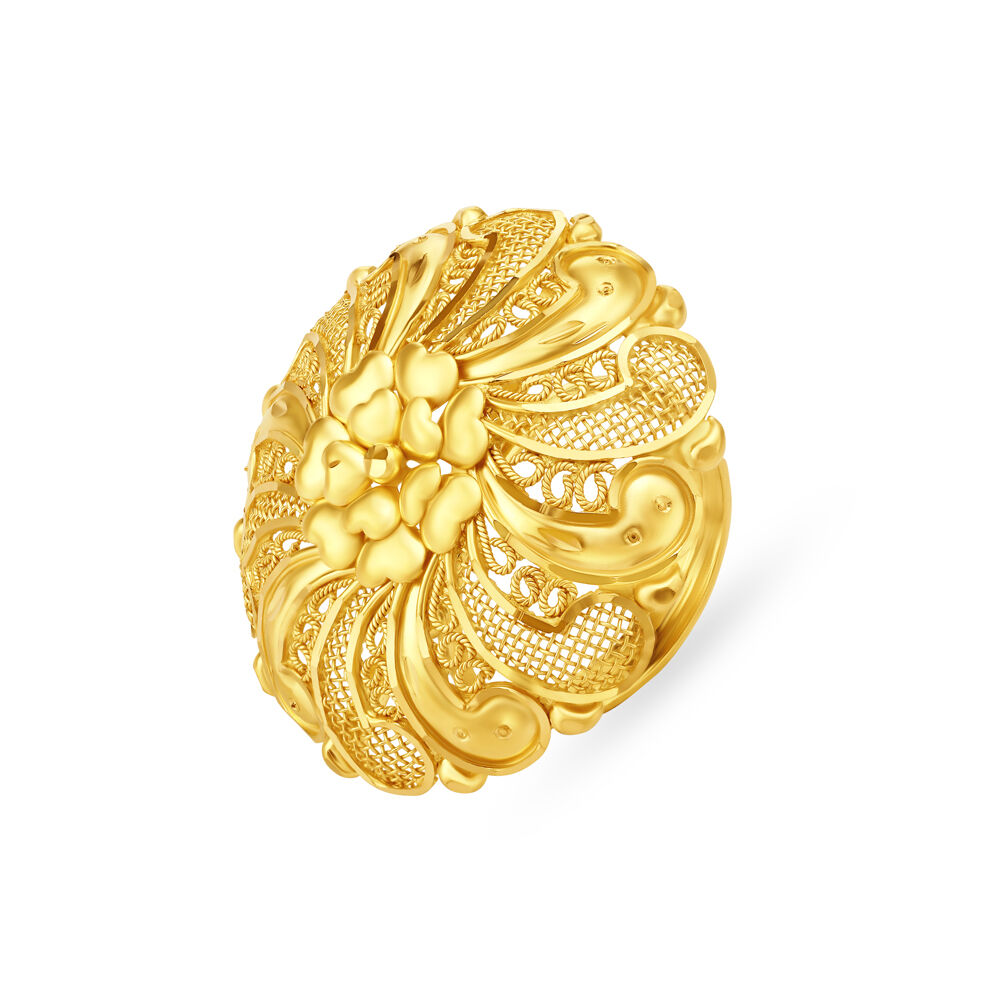 Buy Grand Filigree Finger Ring at Best Price | Tanishq US