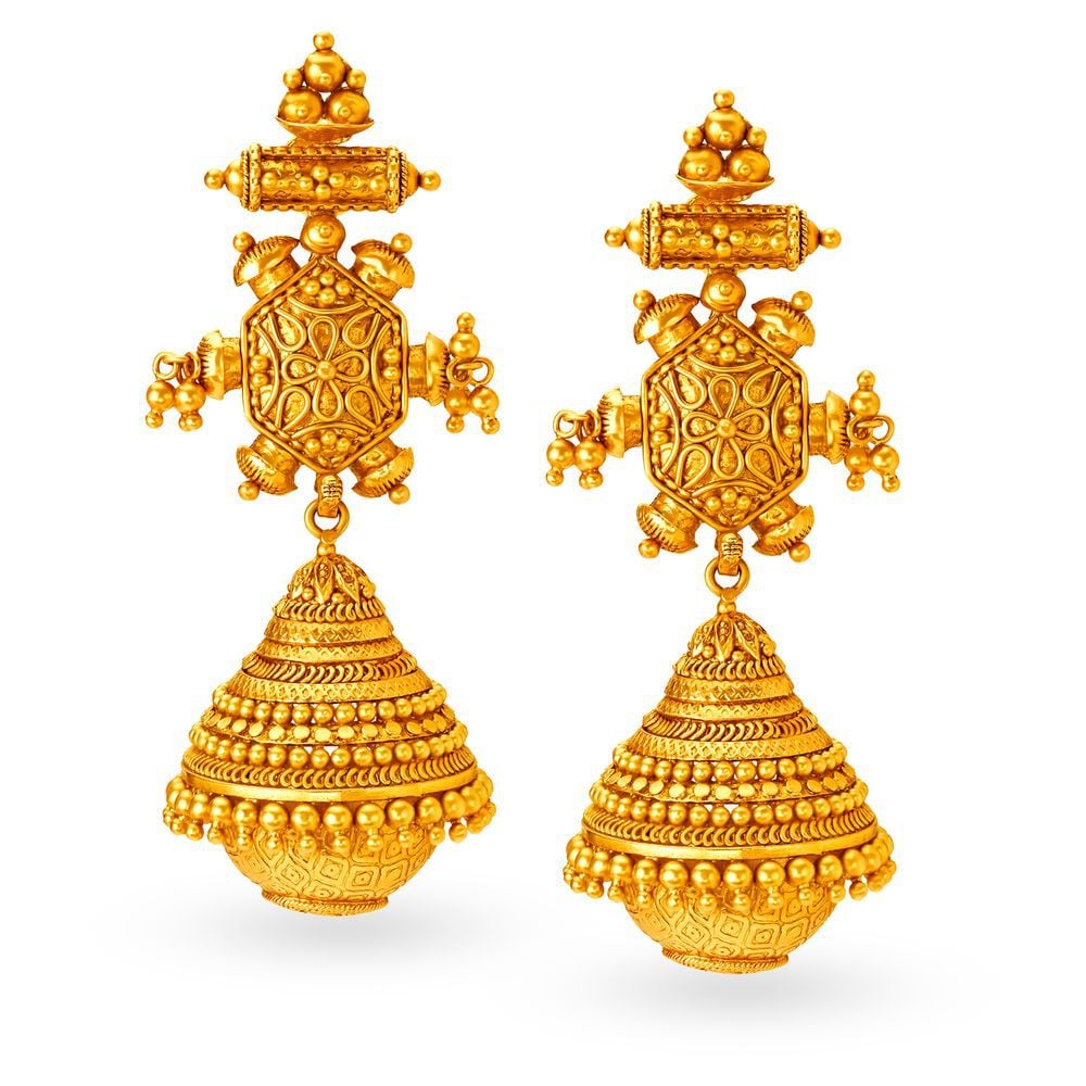 gold earring designs latest