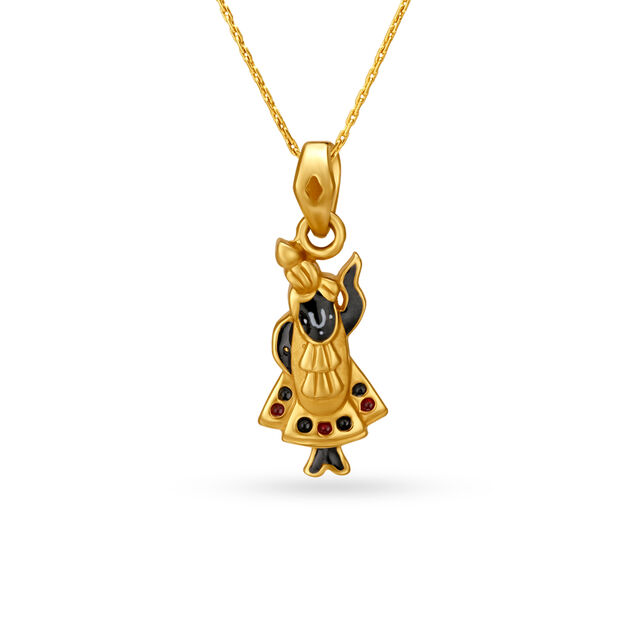 Buy Artistic Lord Krishna Pendant at Best Price | Tanishq UAE