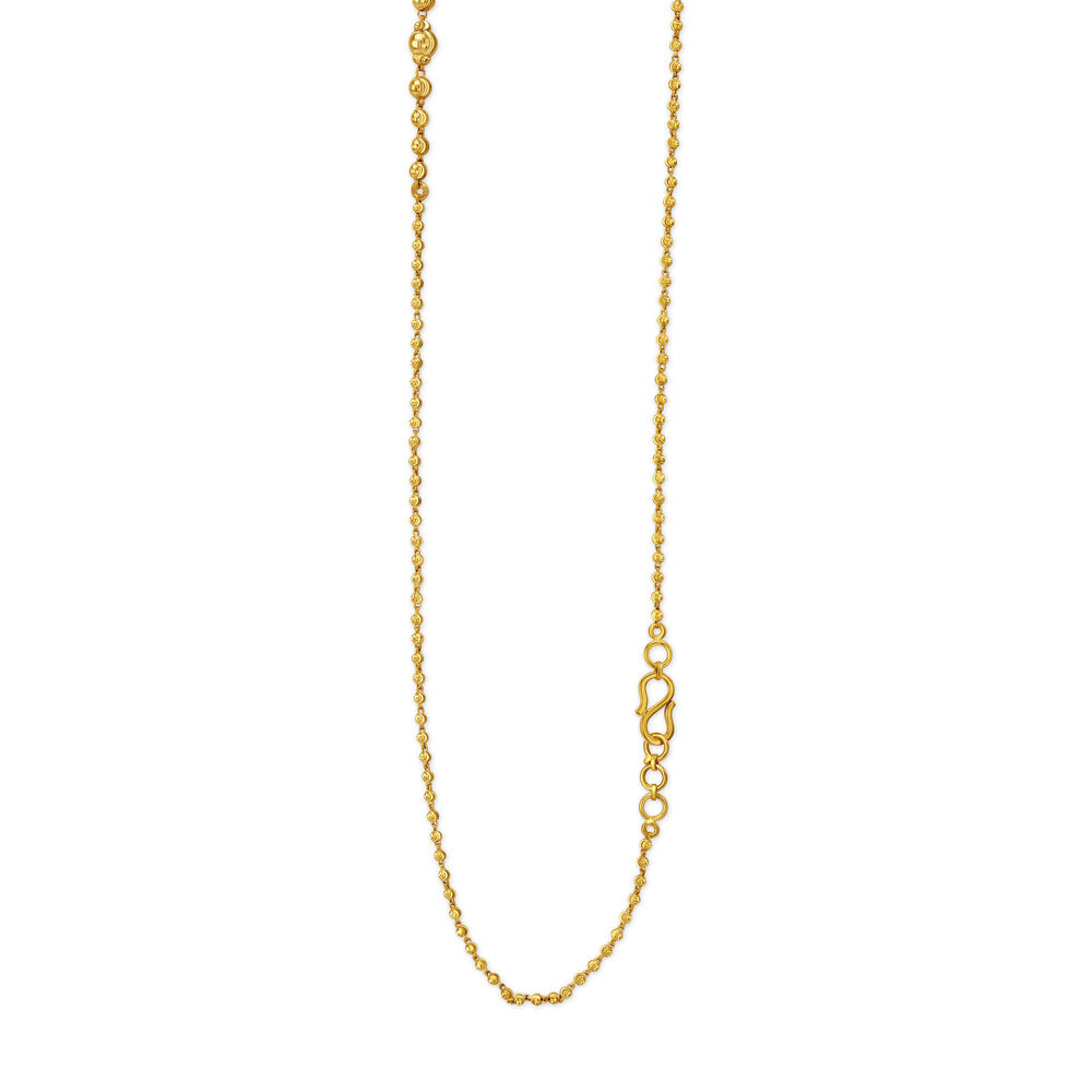 Buy Antique Traditional Bead Gold Chain at Best Price | Tanishq UAE