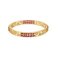 Buy Classy Ruby Gold Bangle at Best Price | Tanishq US
