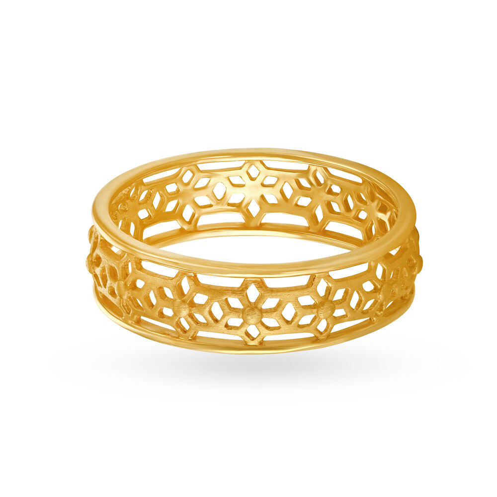 Buy Minimal Graceful Gold Ring at Best Price | Tanishq US