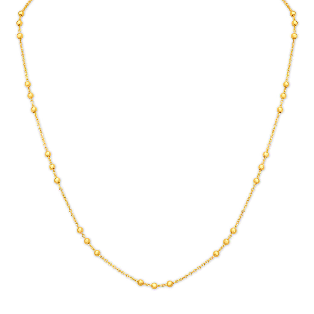Buy Serene Gold Bead Chain at Best Price | Tanishq US