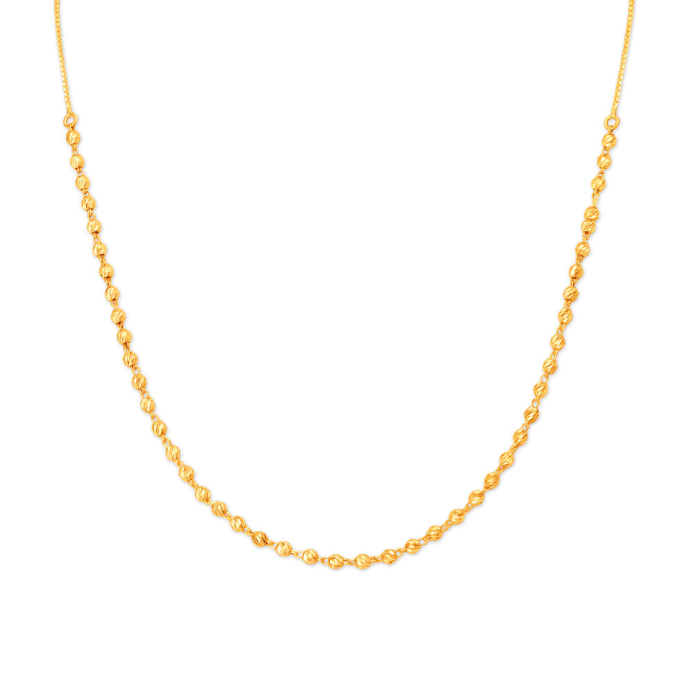Buy Traditional Bead Gold Chain at Best Price | Tanishq US