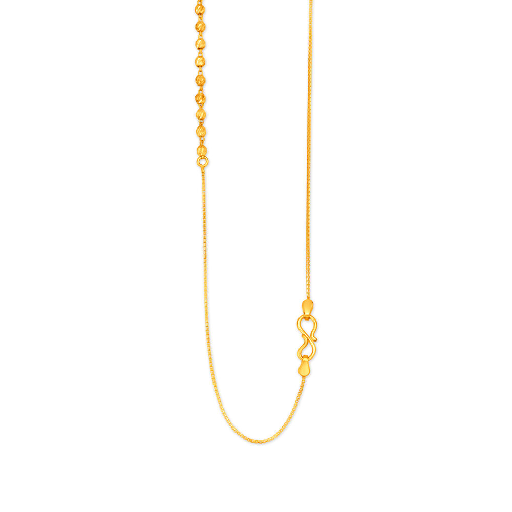 Buy Traditional Bead Gold Chain at Best Price | Tanishq UAE