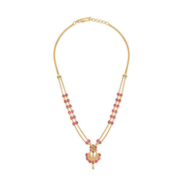 ruby necklace tanishq