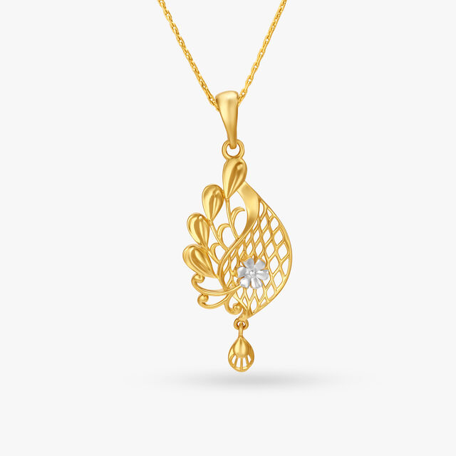 Buy Traditional Mango Pendant at Best Price | Tanishq UAE