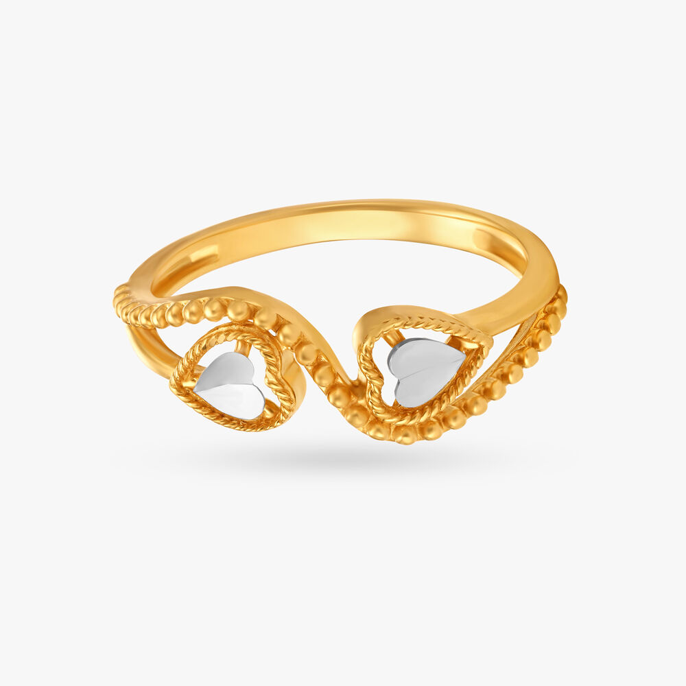 Buy Gentle Hearts Ring at Best Price | Tanishq UAE