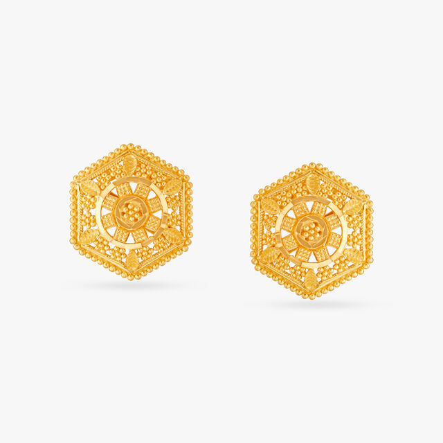 hexagon shape earrings