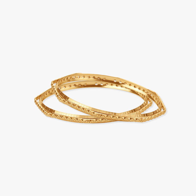 Buy Sleek Angular Bangles at Best Price | Tanishq US