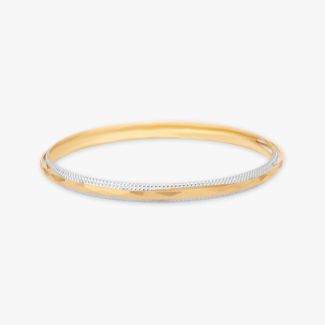 Buy Textured Harmony Gold Bangle at Best Price | Tanishq US