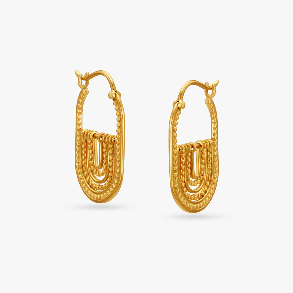Hoop earrings tanishq store