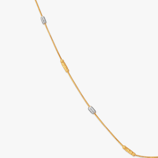 Buy Glow Barrel Gold Chain at Best Price | Tanishq US