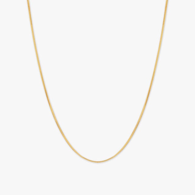 Buy Sleek Minimal Gold Chain at Best Price | Tanishq UAE