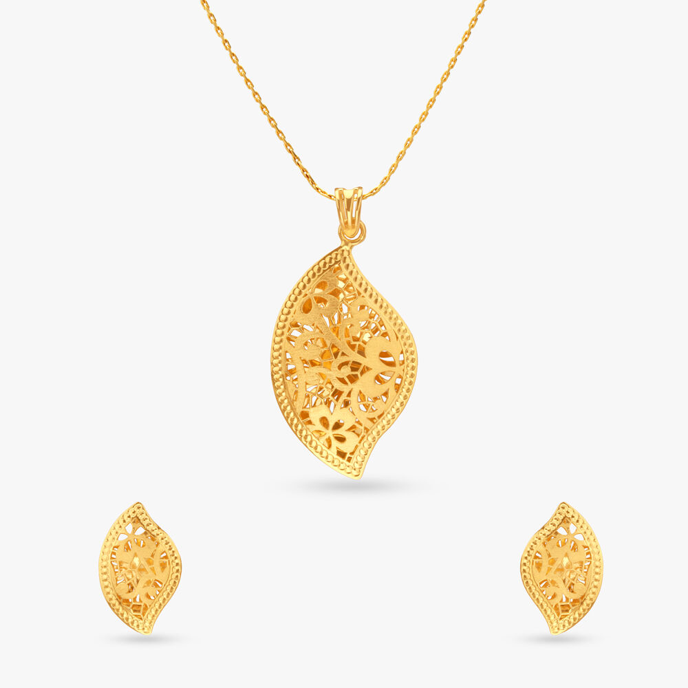 Gold Pendant Sets | Buy Gold Pendant Sets Online