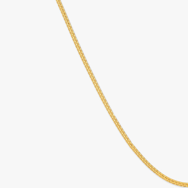 Buy Luxe Grid Gold Chain at Best Price | Tanishq US