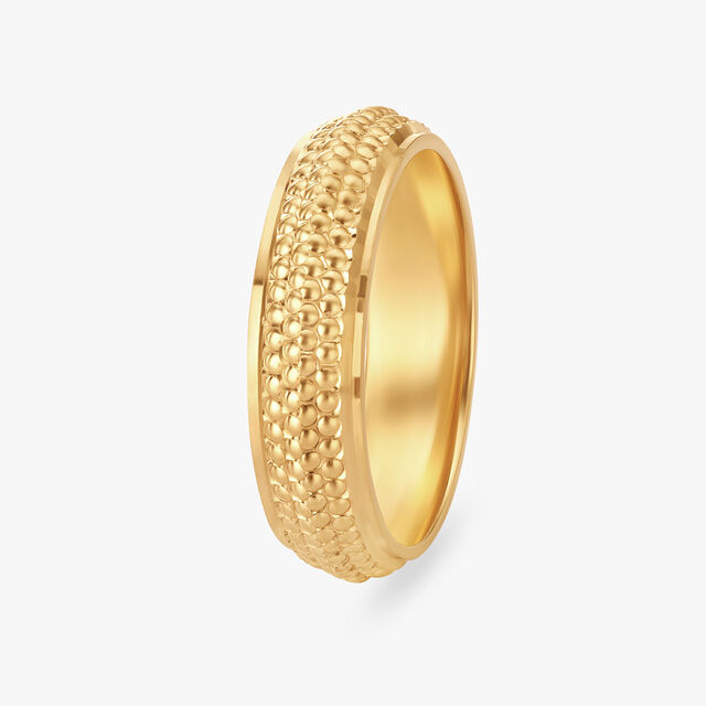Buy Harmony Gold Finger Ring at Best Price | Tanishq UAE