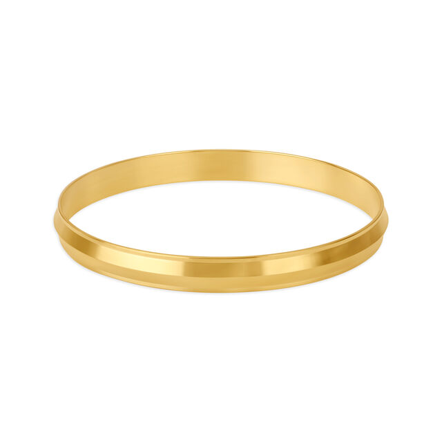 Buy Plain Glossy Gold Kada for Men at Best Price | Tanishq US