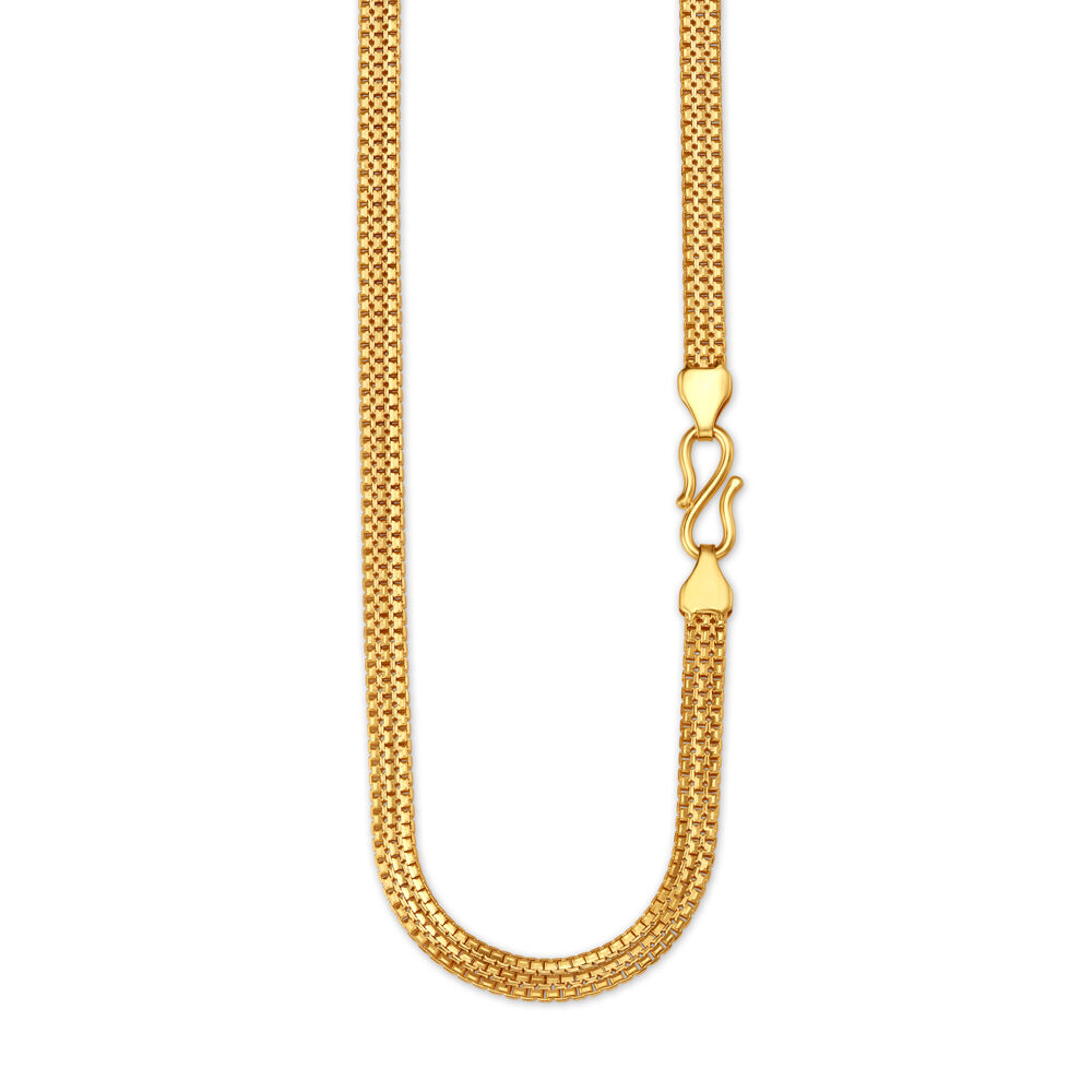 Buy Snake Pattern Gold Chain at Best Price | Tanishq UAE