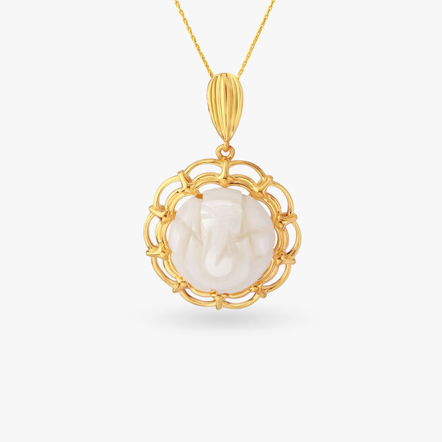Buy Shri Ganesha Pendant at Best Price | Tanishq US