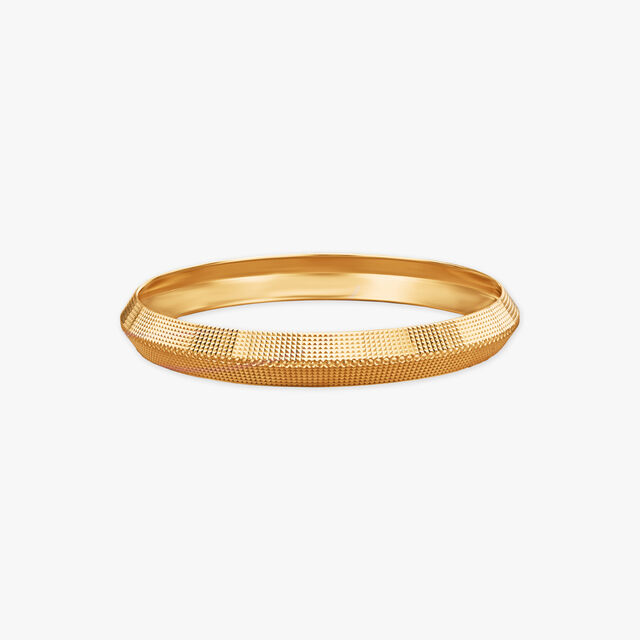 Buy Textured Legacy Gold Bangle at Best Price | Tanishq US