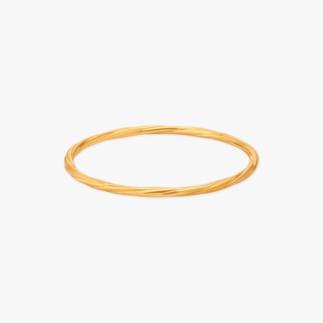 Buy Twisted Gold Bangle at Best Price | Tanishq US