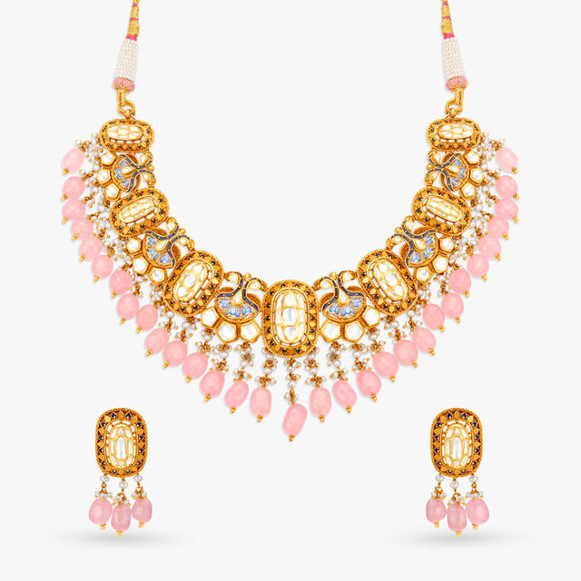 Buy Bhavya Mor Necklace Set at Best Price | Tanishq US